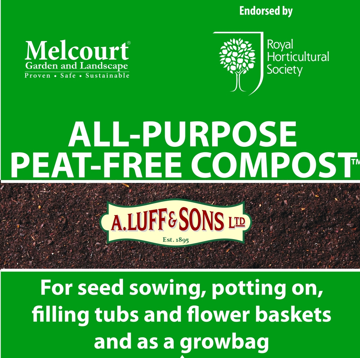 RHS SylvaGrow All-Purpose Peat-Free Compost 40lt - Ripley Nurseries ...